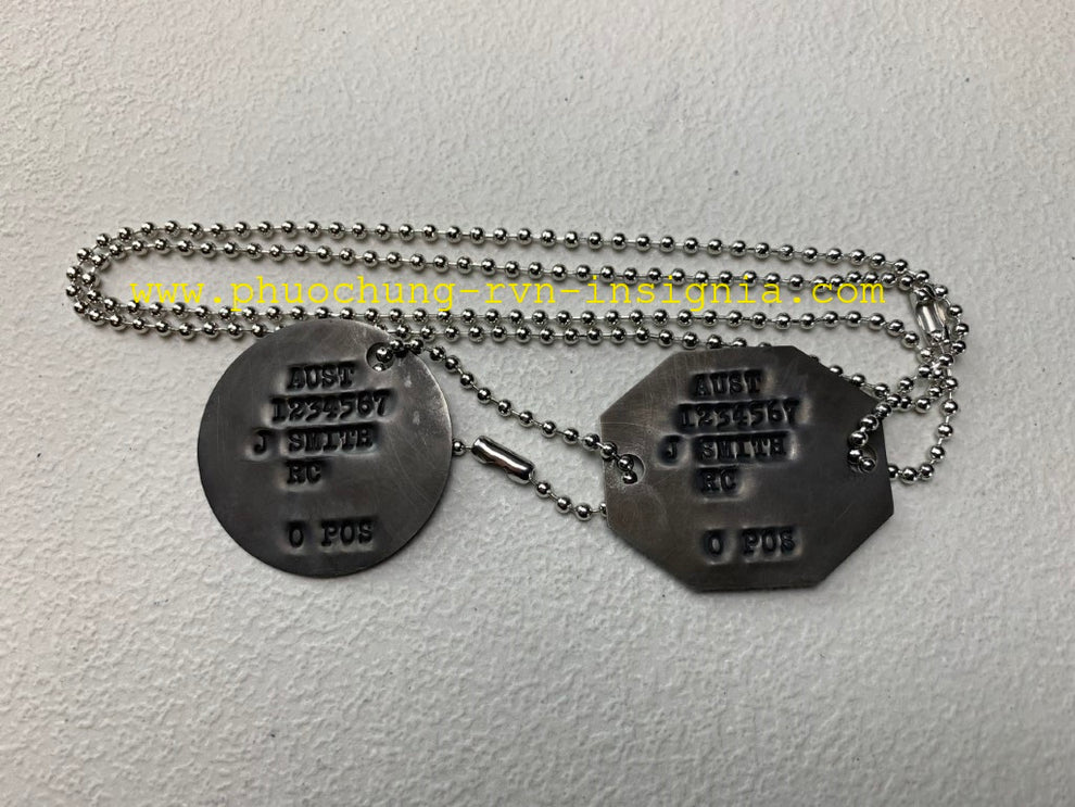 Oxidised Brass Vietnam War Era Australian Army Identification Tag/Disc ...